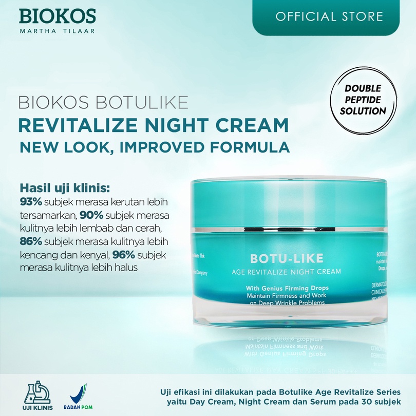 Jual Biokos Botulike Age Revitalize Night Cream 30 ml | Shopee Indonesia