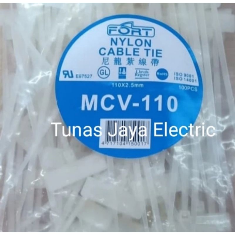 Jual Kabel Ties Label / Marker Ties MCV-110 x 2,5mm FORT | Shopee Indonesia