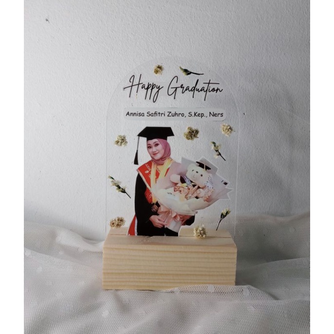 Jual TANPAPO) ACRYLIC CUSTOM uk 15x10, kado akrilik, kado wisuda, hari ...
