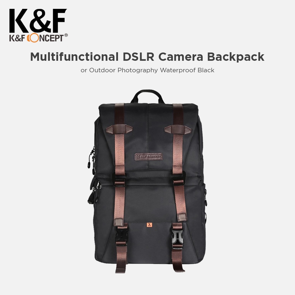 Jual K&F Concept 20L Tas Travel Camera Backpack Waterproof Photography Laptop - Black | Shopee ...