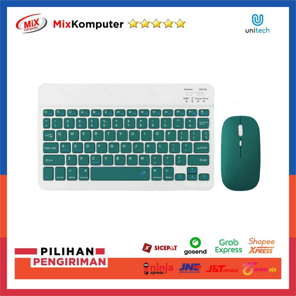 Jual Keyboard Mouse Bluetooth Unitech Wireless KIT Set Portable ...