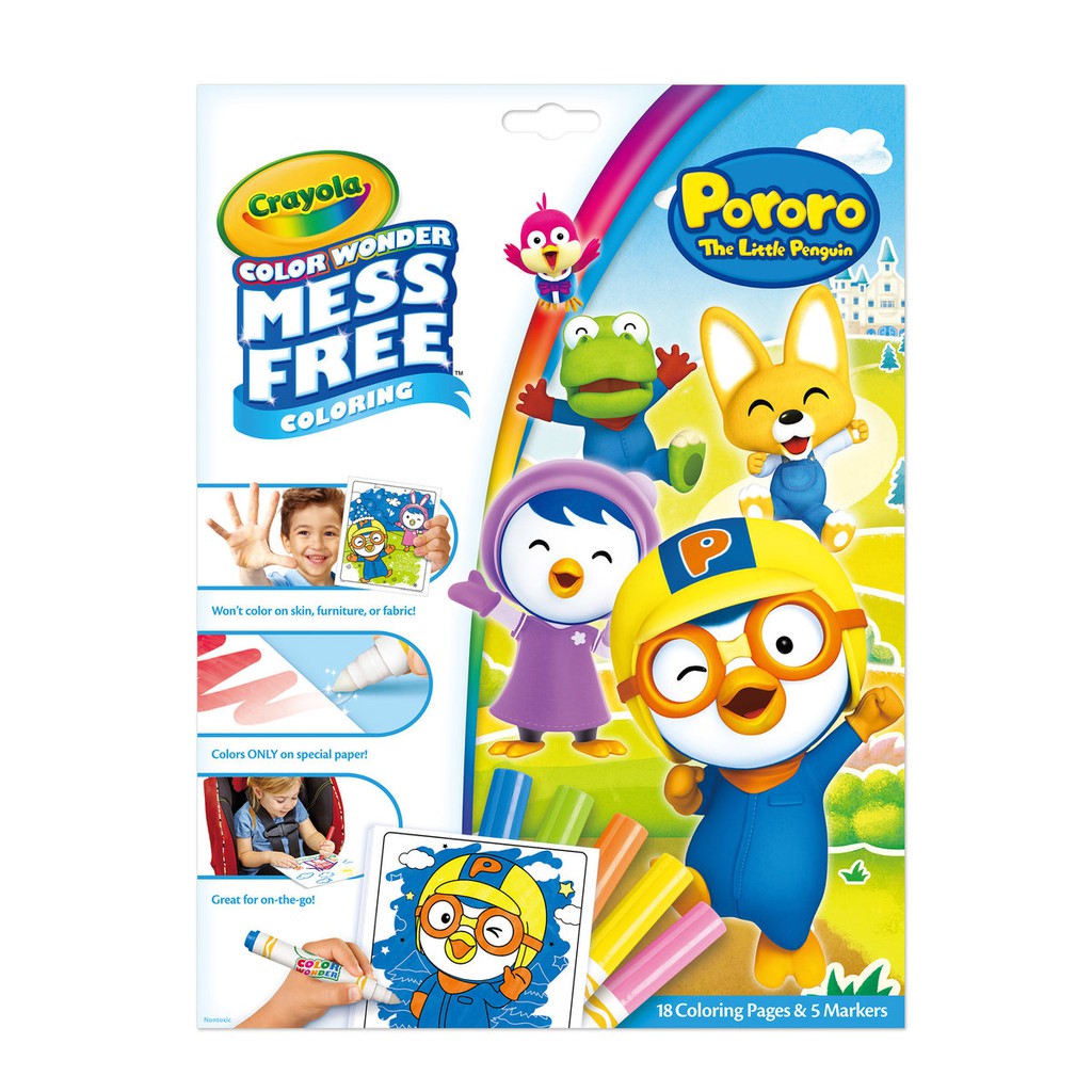 Jual Crayola Color Wonder Mess Free Coloring Pages & Markers Baby Shark ...