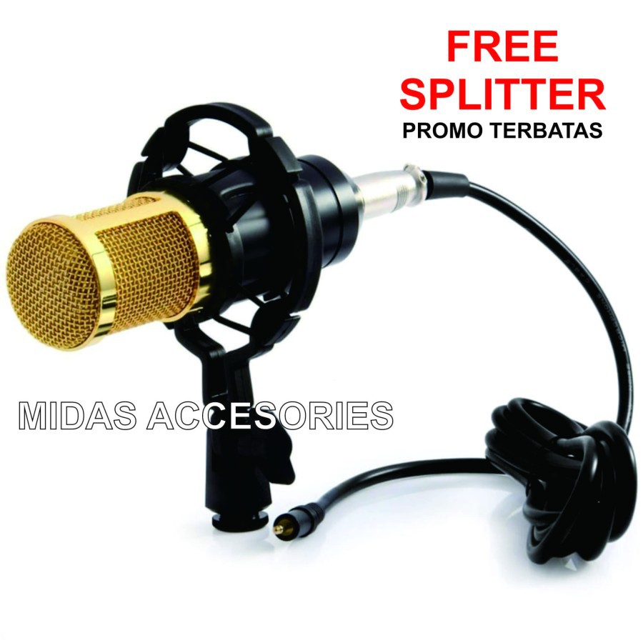 Jual Mikrofon Kondenser Studio BM800 Microphone Mic | Shopee Indonesia