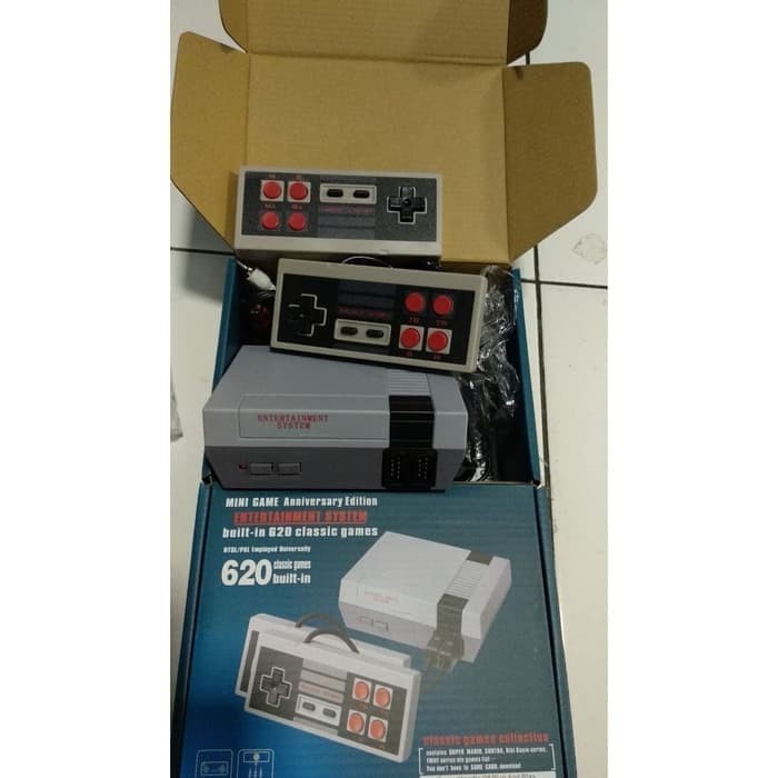 Jual Nintendo NES Clone 620 Game Retro Mini Game Built in 620 Classic Games - Lauppahi | Shopee ...