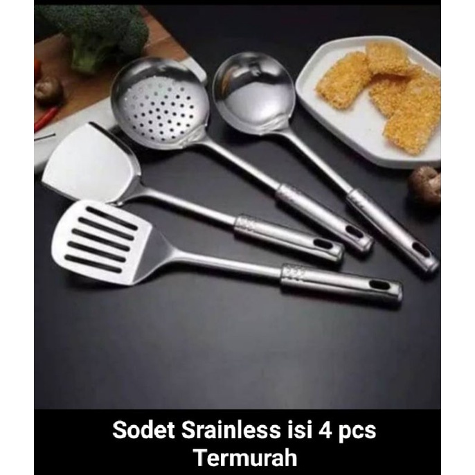 Jual Sepatula set stainless,sodet stainless | Shopee Indonesia