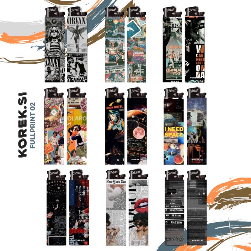 Jual Korek Cricket Custom - Fullprint 02 (Katalog/ Custom) | Shopee ...