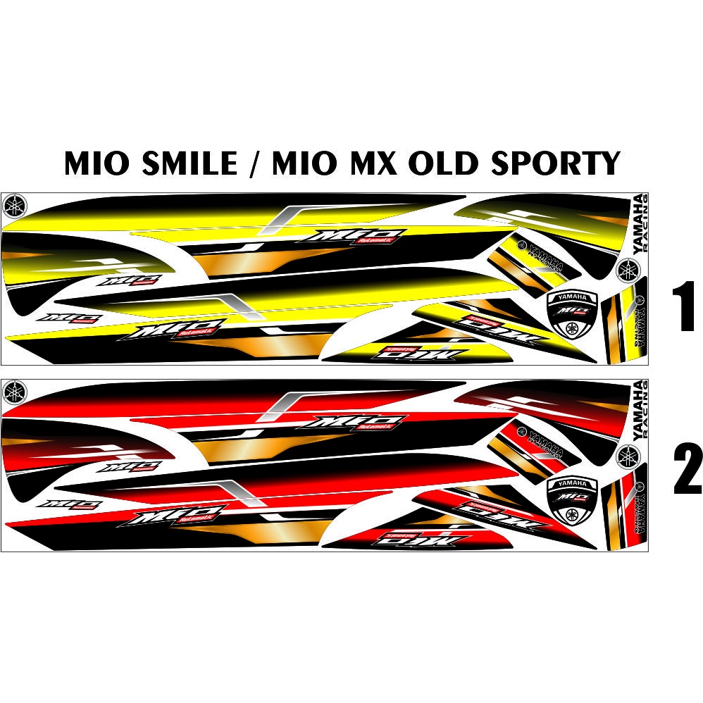 Jual STIKER VARIASI (COD) STRIPING/STICKER VARIASI MOTOR YAMAHA MIO MX ...