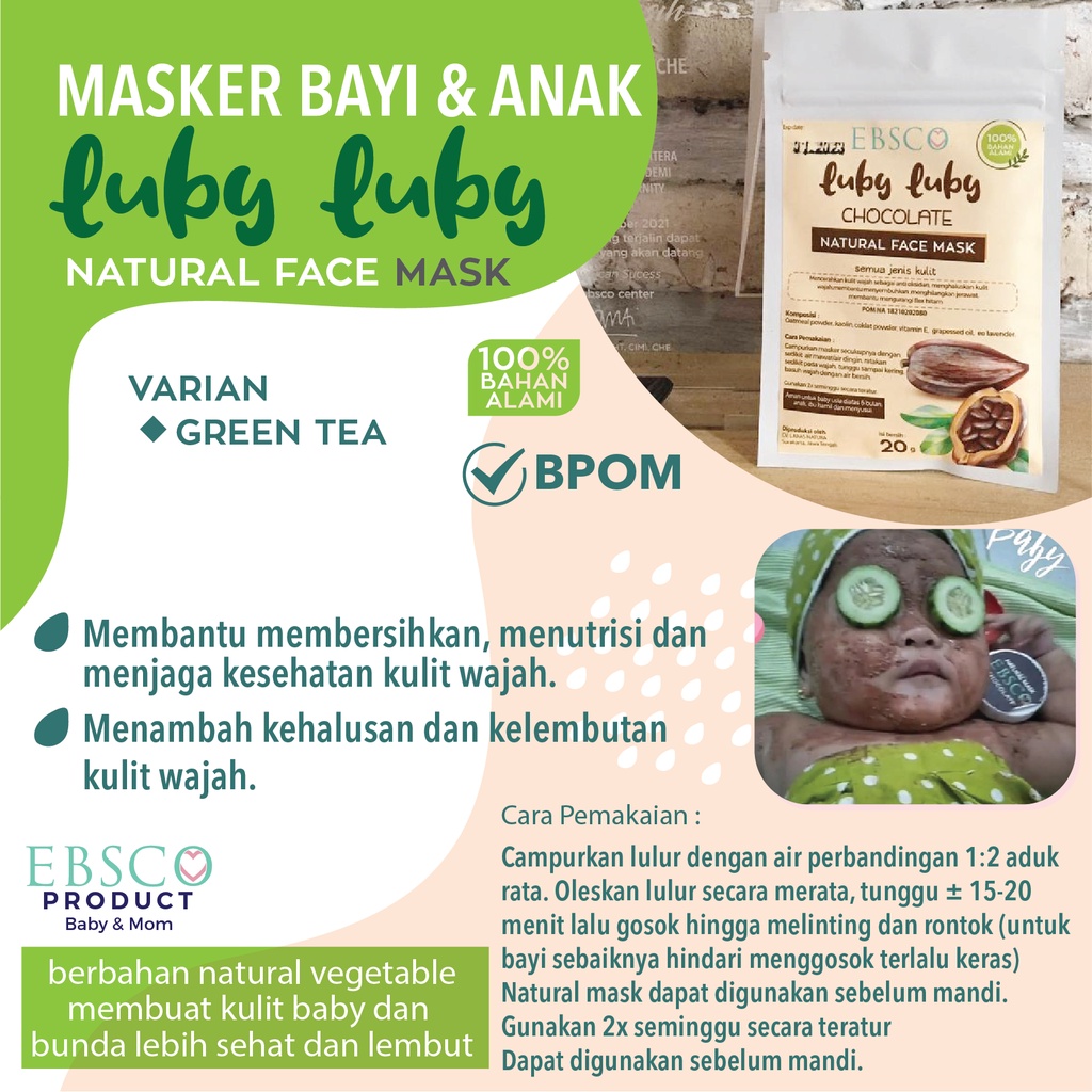 Jual (BPOM) MASKER BAYI ANAK DAN IBU HAMIL MENYUSUI NATURAL FACE MASK ...