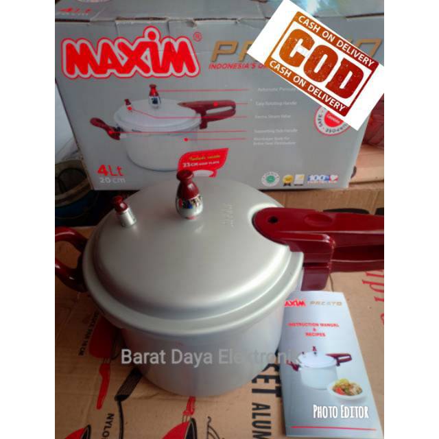 Jual MAXIM Panci Presto 20Cm / 4 Liter | Shopee Indonesia