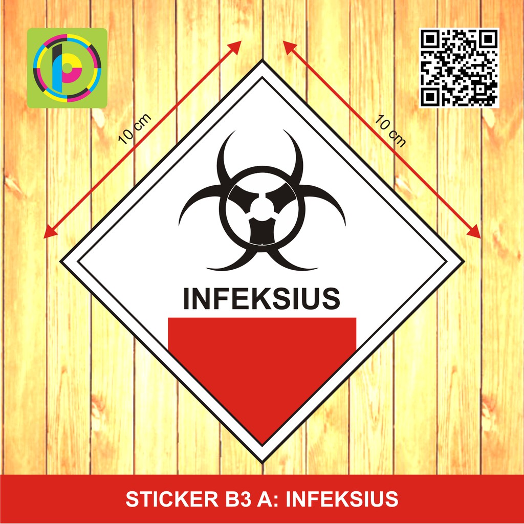 Jual Sticker Limbah B3 - Infeksius [size 10 cm] | Shopee Indonesia