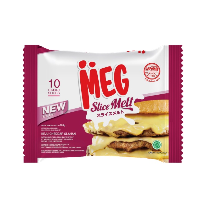 Jual Meg Slice Melt 10 (Keju Meg isi 10 lembar 160 gr) | Shopee Indonesia