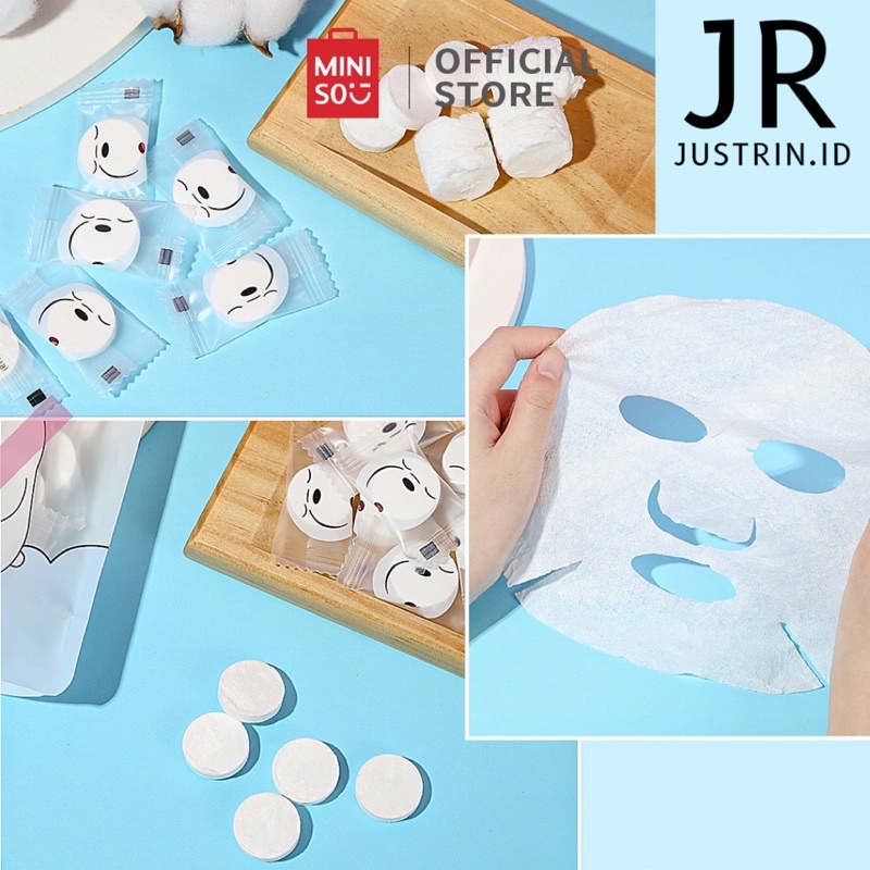 Jual MINISO Masker Wajah Compressed Mask Paper | Masker Wajah kertas ...