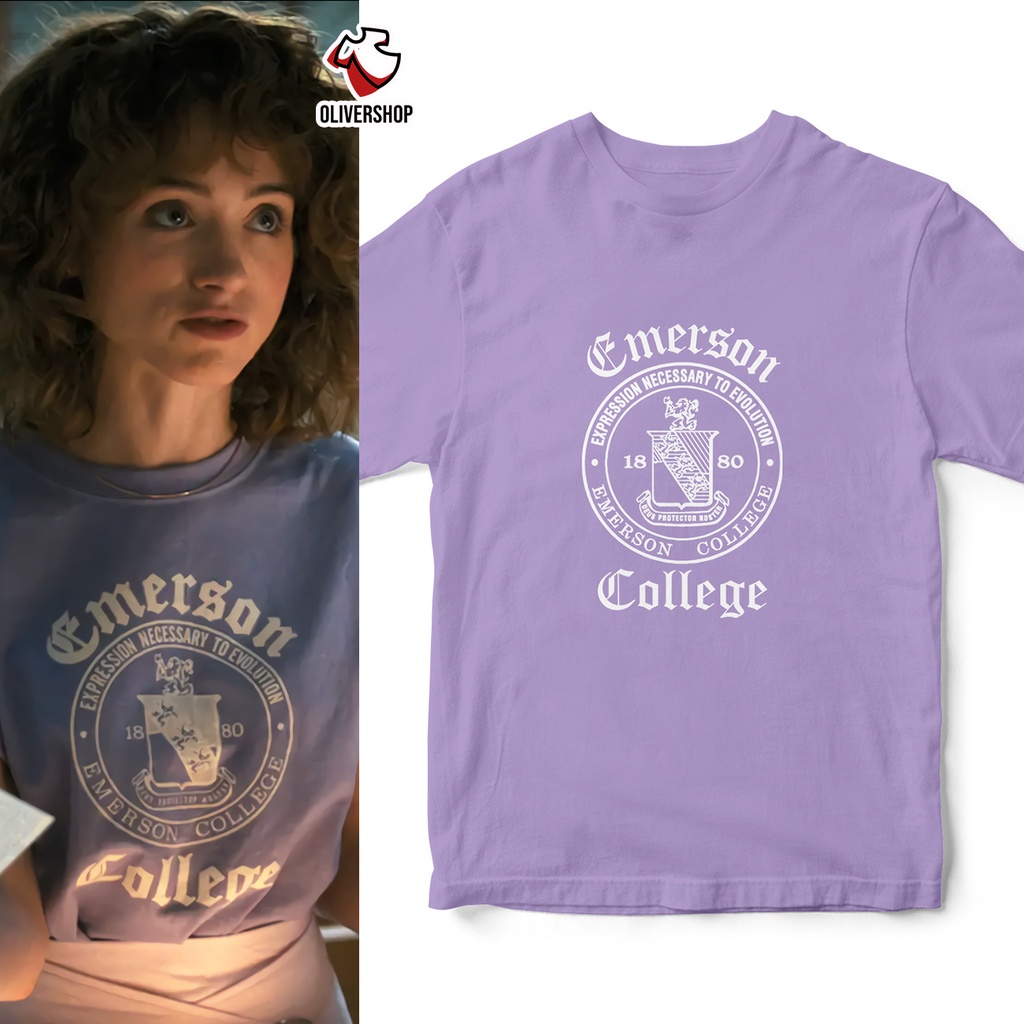 Jual Baju Kaos STRANGER THINGS EMERSON COLLEGE nancy wheeler - PREMIUM combed 24s baju kaos t ...