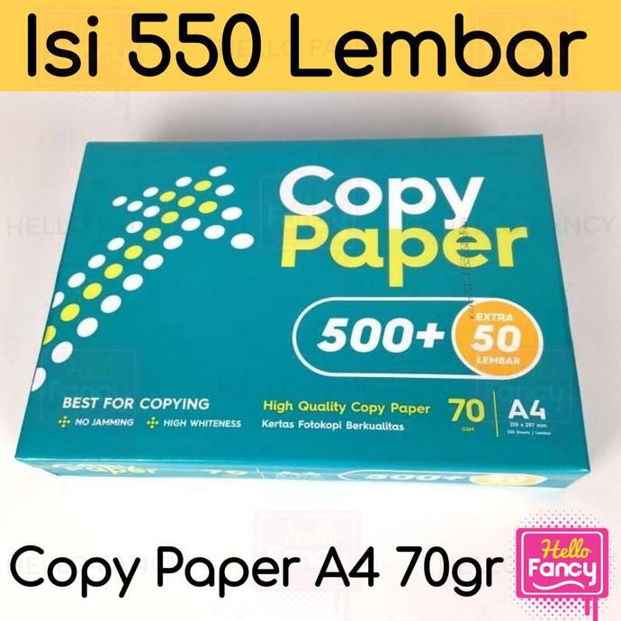 Jual Kertas Hvs A4 70 Gr Copy Paper 1 Rim 70gr Shopee Indonesia