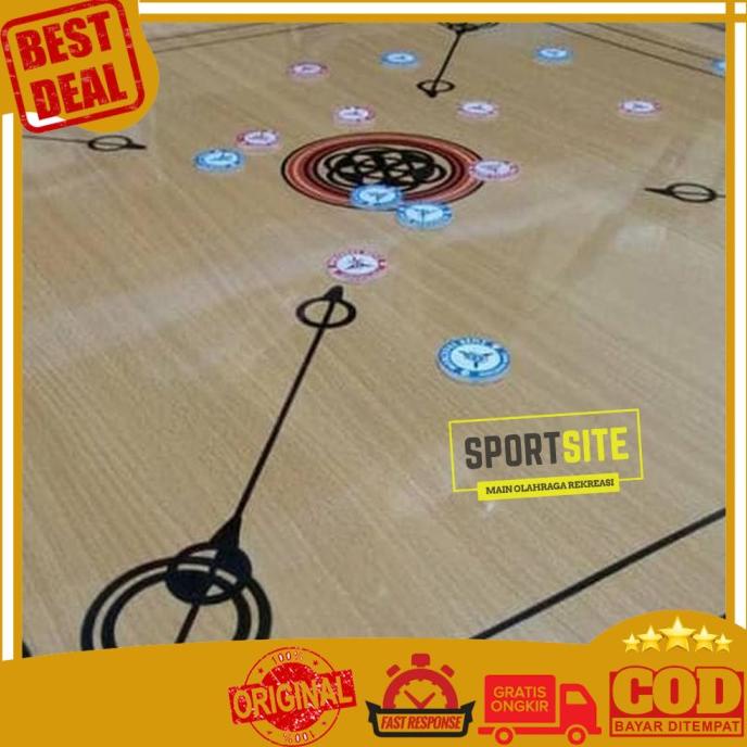 Jual Meja Papan Karambol Kecil Free Biji Dan Bubuk Kristal Board Games ...