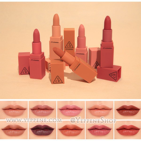 Jual 3CE STYLENANDA LIPSTIK KOREAN LIPSTICK MOOD RECIPE COLOR MINI KIT ...