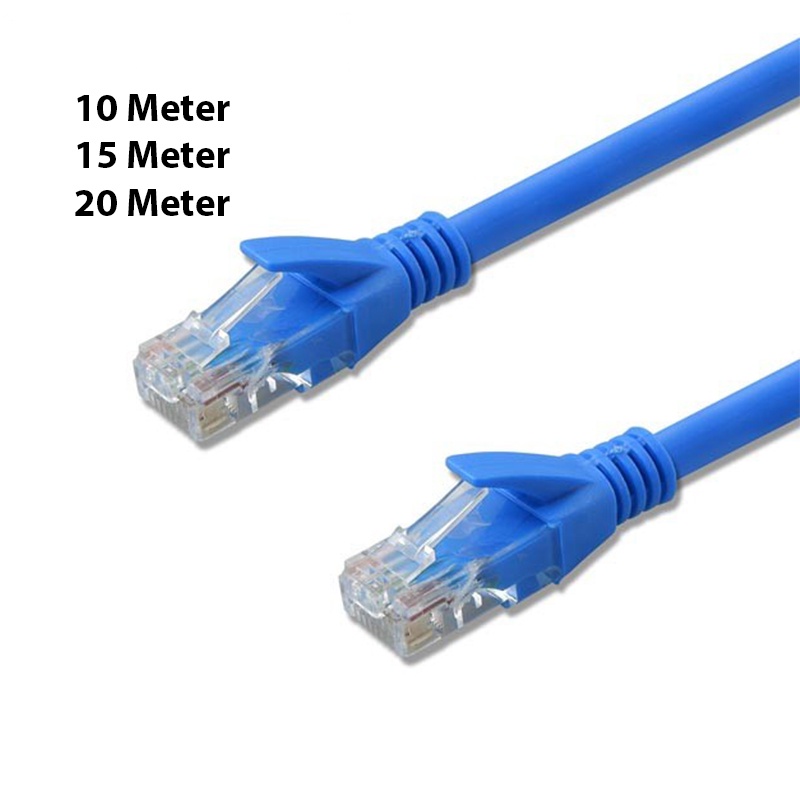 Jual Kabel LAN RJ45 UTP Ethernet 10 Meter 15M 20M Meter Cat5 | Shopee ...