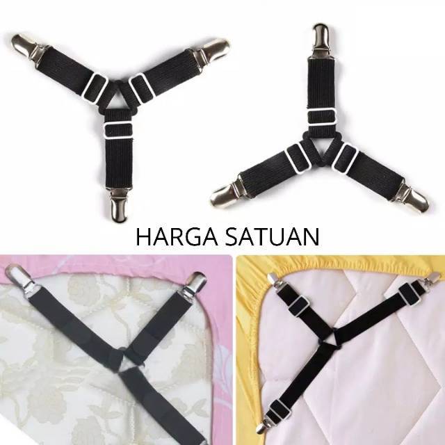 Jual Pengikat Seprai Kasur Tali Penjepit Seprei Matras Sabuk Sprai ...
