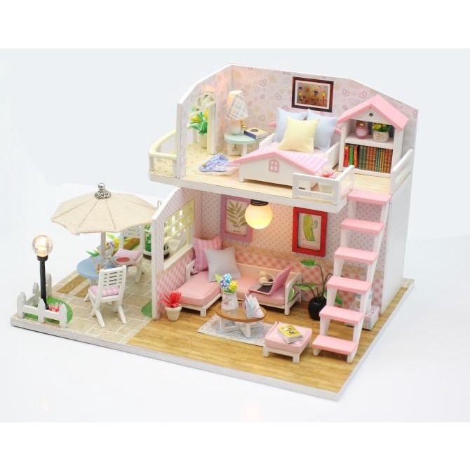Jual DIY Miniature Rumah Boneka with MUSIC Maket Miniature Arsitek 30 ...
