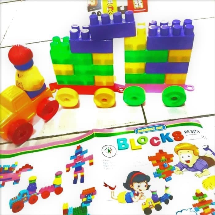 Jual Mainan Anak Edukasi Lego Block Besar Isi 32Pcs / Mobil Roda Boneka / Lego Block Besar ...
