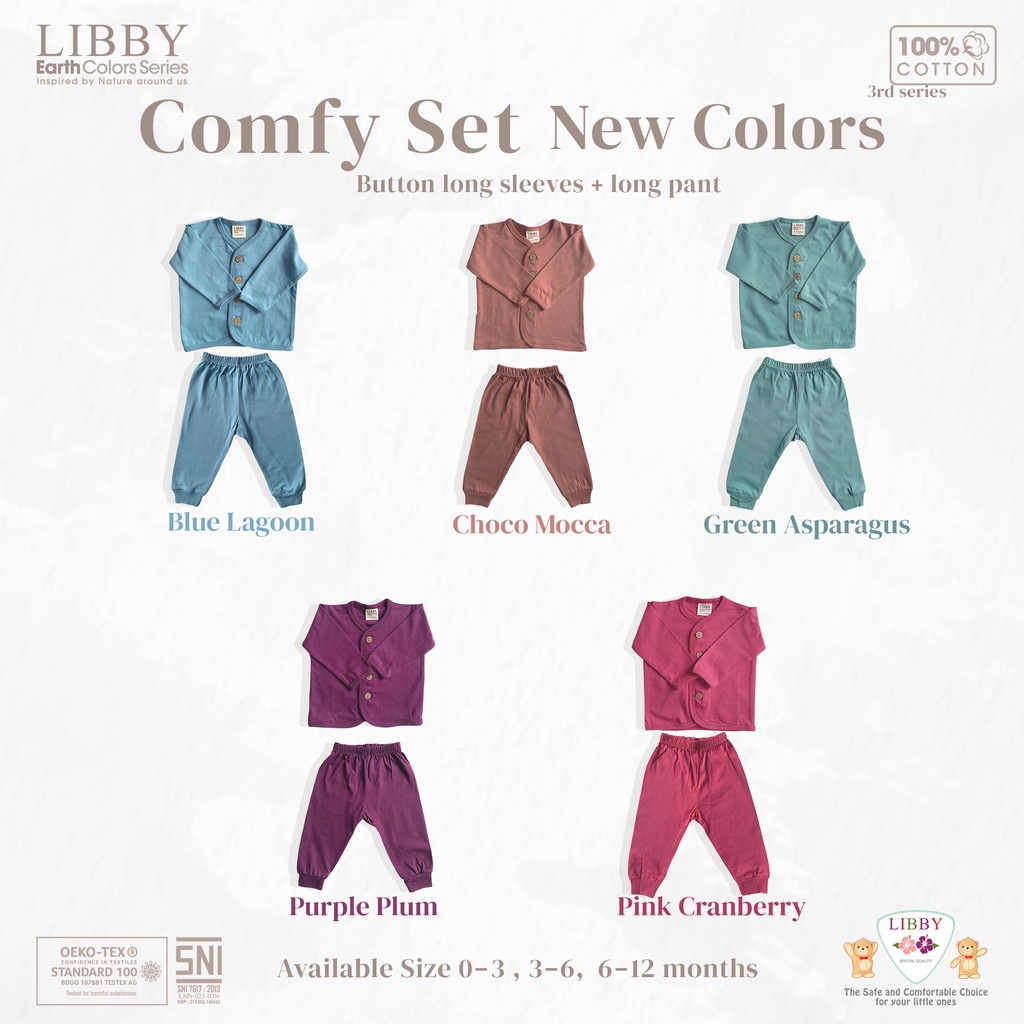 Jual LIBBY Comfy Set Panjang New Series Libby Earth Series Setelan ... Jual LIBBY Comfy Set Panjang New Series Libby Earth Series Setelan ...