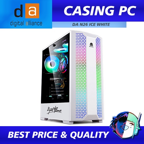 Jual Casing PC Gaming Digital Alliance DA N26 White | Shopee Indonesia