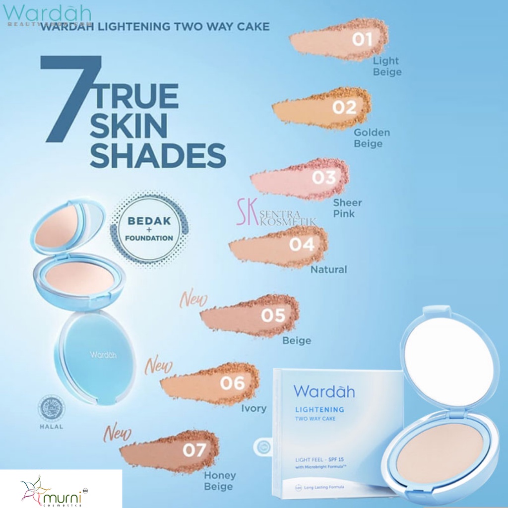 Jual WARDAH LIGHTENING POWDER FOUNDATION LIGHT FEEL | Shopee Indonesia