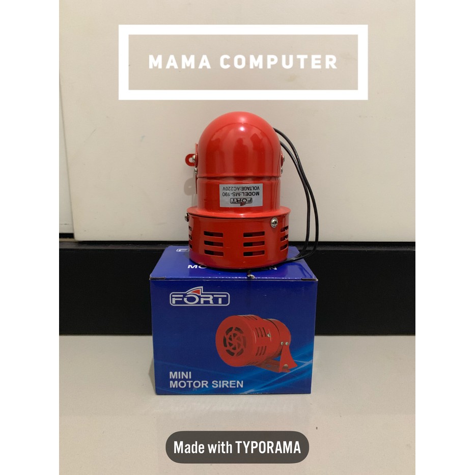 Jual Motor Sirene Red Metal Case MS-190M Fort Baby Sirine Ms190 | Shopee Indonesia