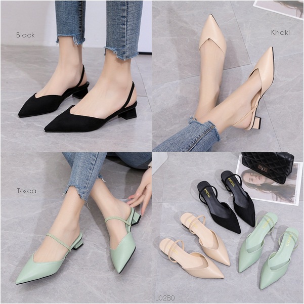 Jual HEELS SEPATU WANITA IMPOR MODEL KLASIK LANCIP SEPATU HAK TAHU CEWE ...