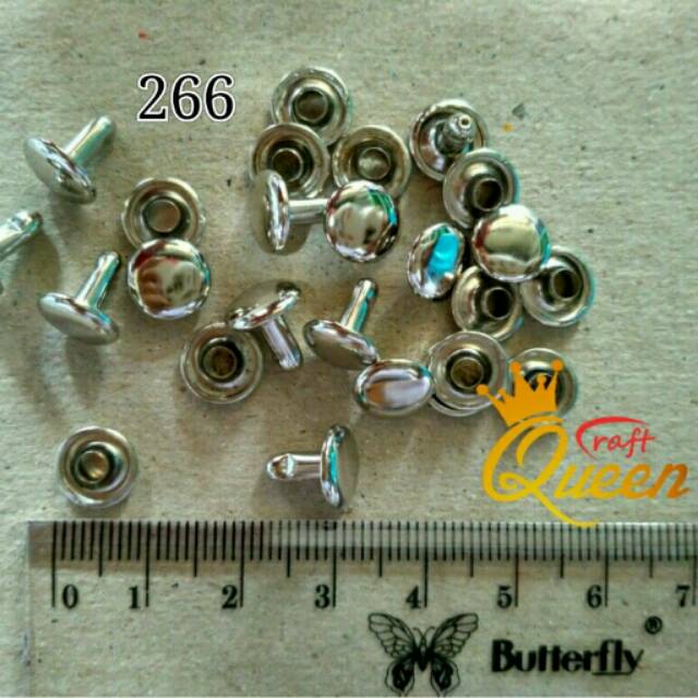 Jual Keling/rivet datar 266 uk. ±8mm NIKEL | Shopee Indonesia