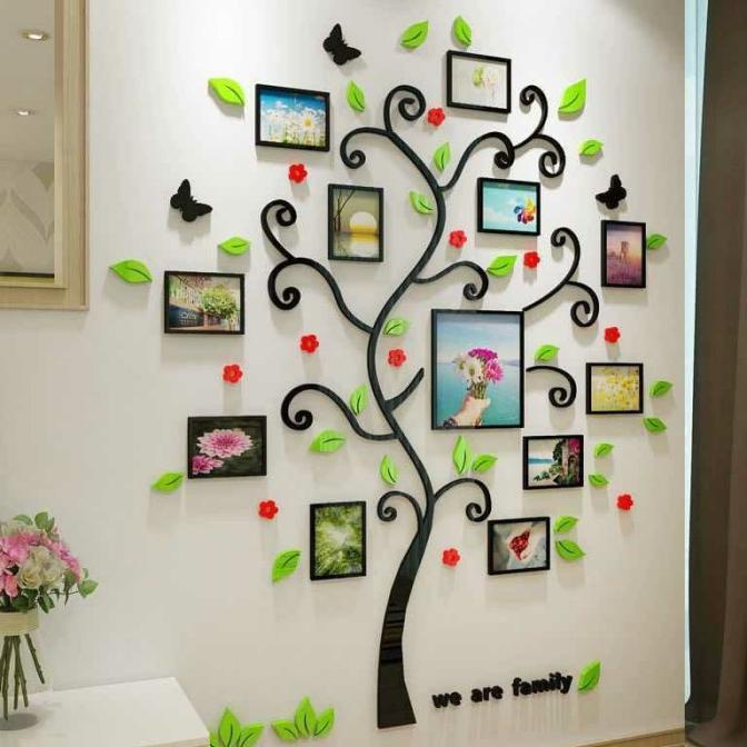Jual Qp438 Ready Dekorasi Desain Hiasan Rumah Stiker Dinding Pohon Dan Pigu Jikloshop | Shopee ...