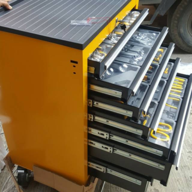 Jual tool kits 7 laci tool box cabinet 7 drawers tools bok tools box ...