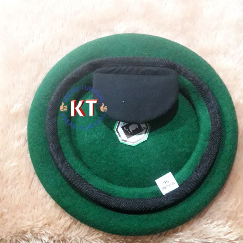Jual baret TNI AD hijau/topi baret ijo/baret camel tni | Shopee Indonesia