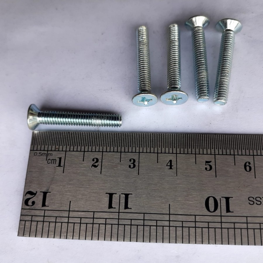 Jual BAUT JF M4X25 FLAT HEAD M4 X 25 PANJANG 2,5CM 2,5CM 4X25 4 X 25 MM ...