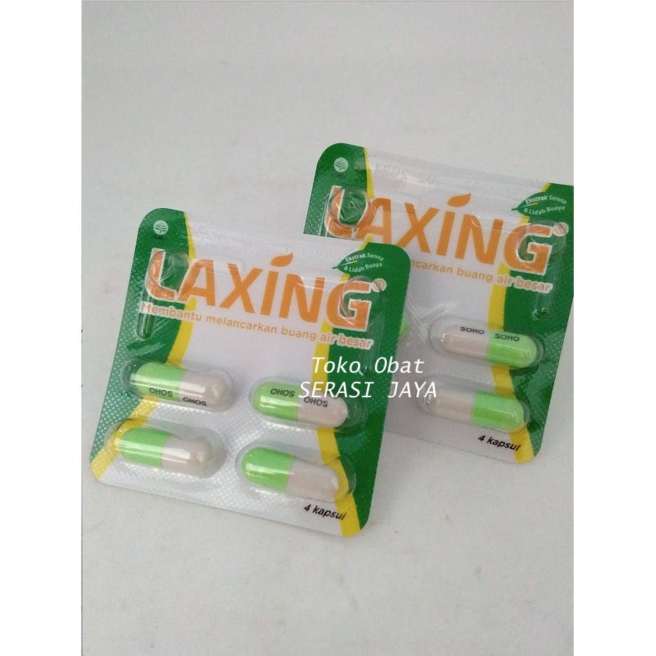 Jual Laxing Kapsul Obat Pencahar Kesehatan Pencernaan | Shopee Indonesia