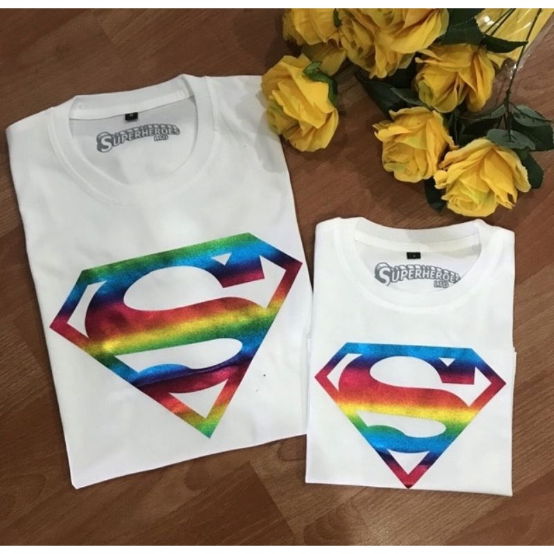 Jual KAOS SUPERMAN RAINBOW REFLEKTIF ORIGINAL | Shopee Indonesia