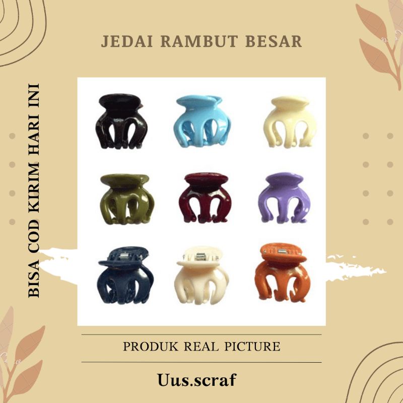 Jual Jedai Rambut Ukuran 5 cm | Jedai Murah | Jedai Bangkok (Ready Siap ...