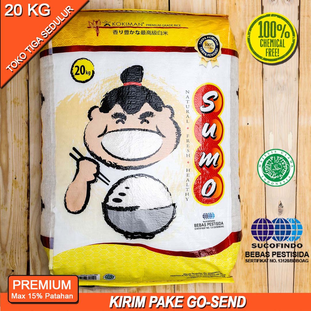Jual Beras Sumo Kemasan Kuning 20Kg | Shopee Indonesia
