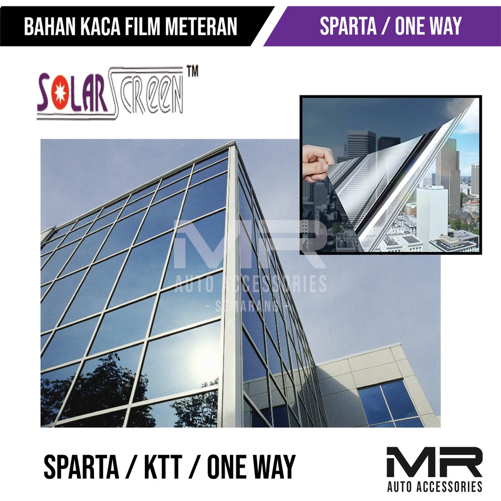 Jual Kaca Film Sparta / One Way Silver / KTT Premium Solar Screen USA ...