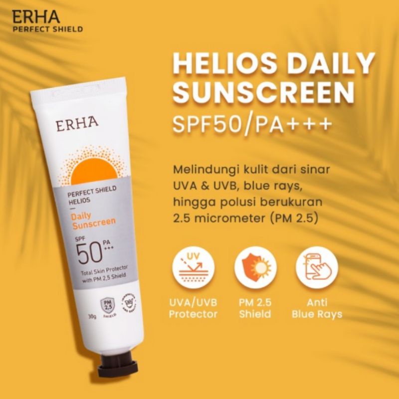 Jual ERHA Perfect Shield Helios SPF50 30 gr - Daily Sunscreen ORIGINAL | Shopee Indonesia