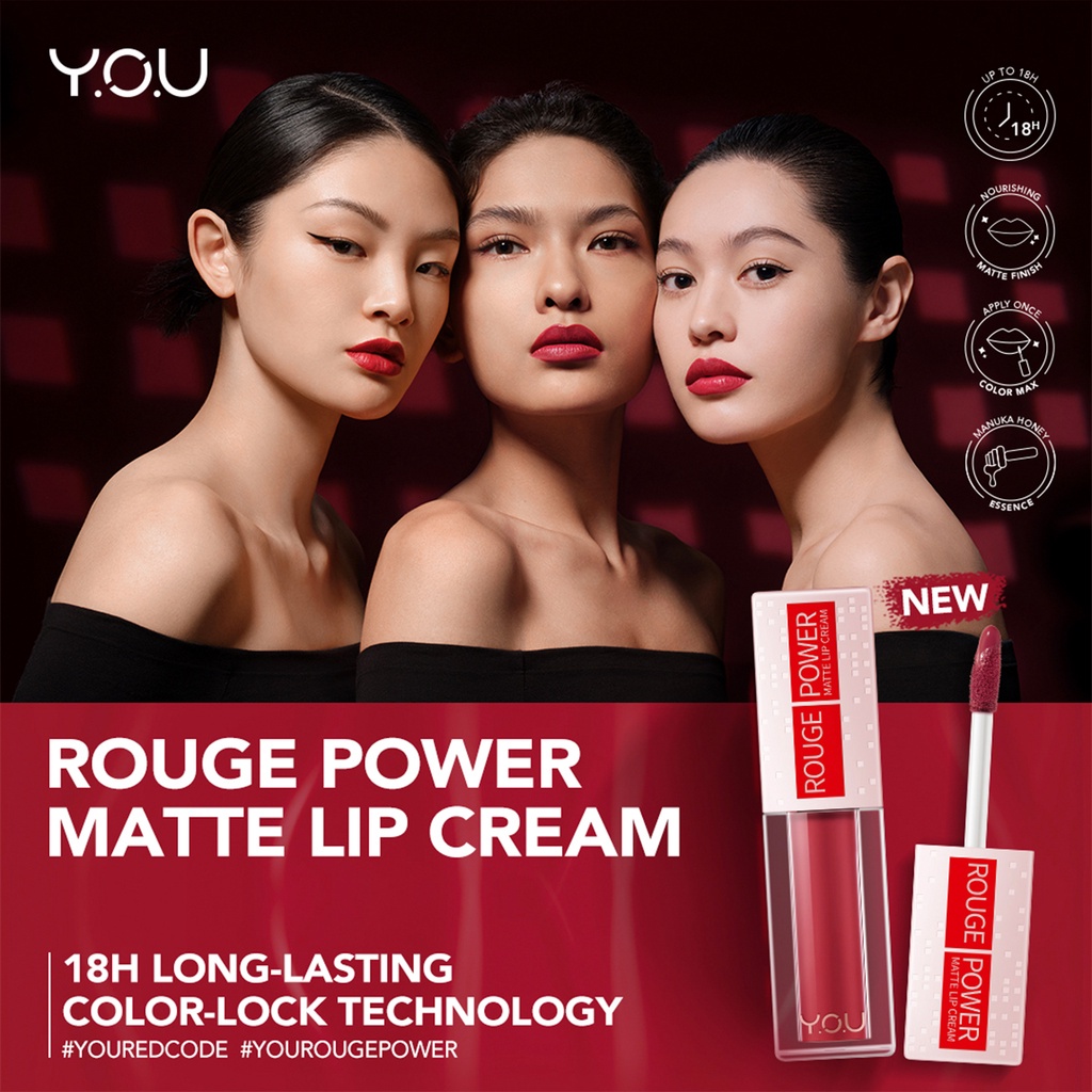 Jual YOU Rough Power Matte Lip Cream | Shopee Indonesia
