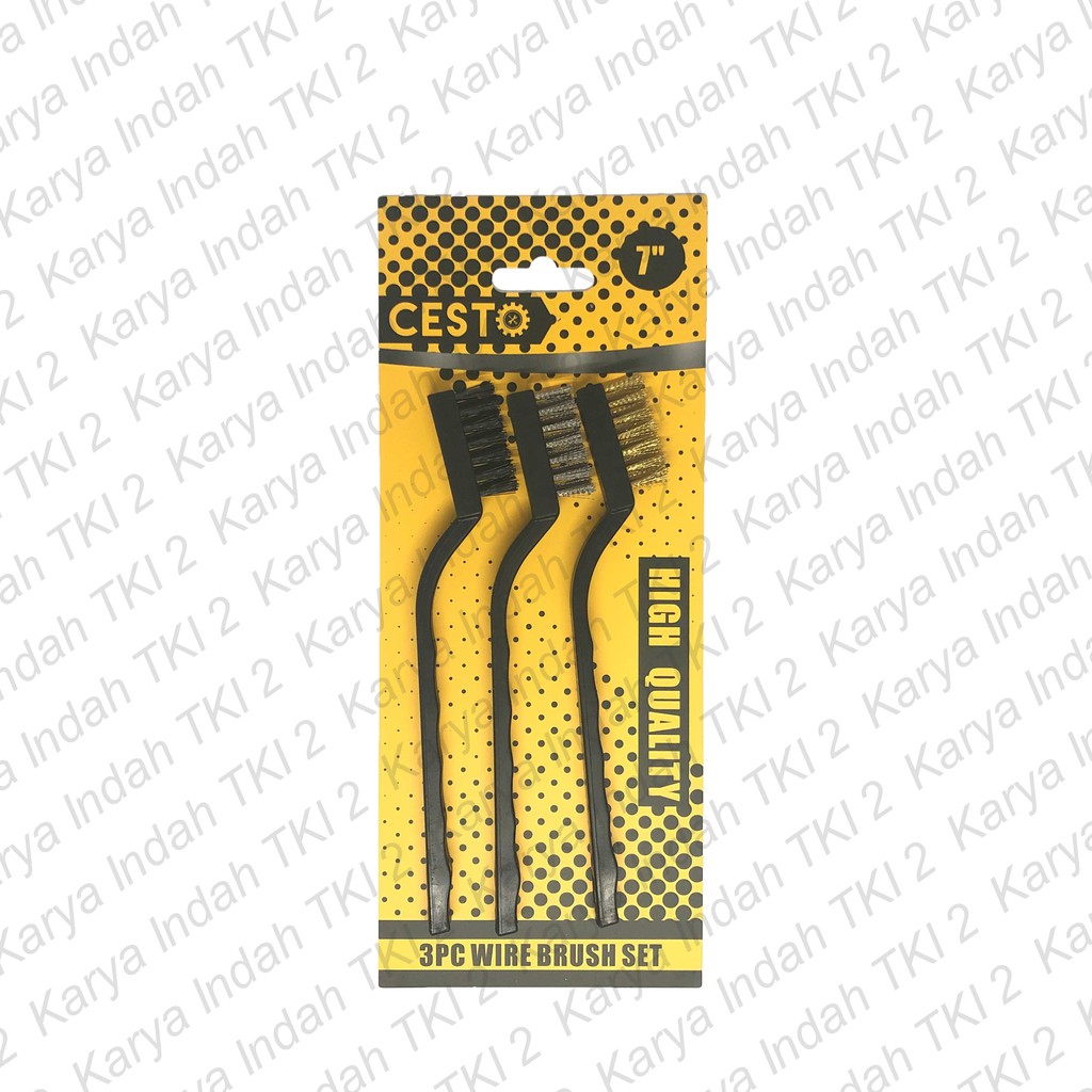 Jual Sikat Kawat Las Set 3 PCS 7" CESTO Wire Brush Besi Cat | Shopee ...