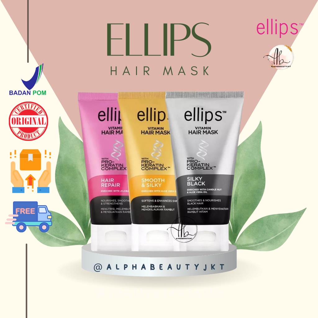 Jual ELLIPS Hair Vitamin PRO KERATIN COMPLEX 120gr / HAIR MASK VITAMIN ...