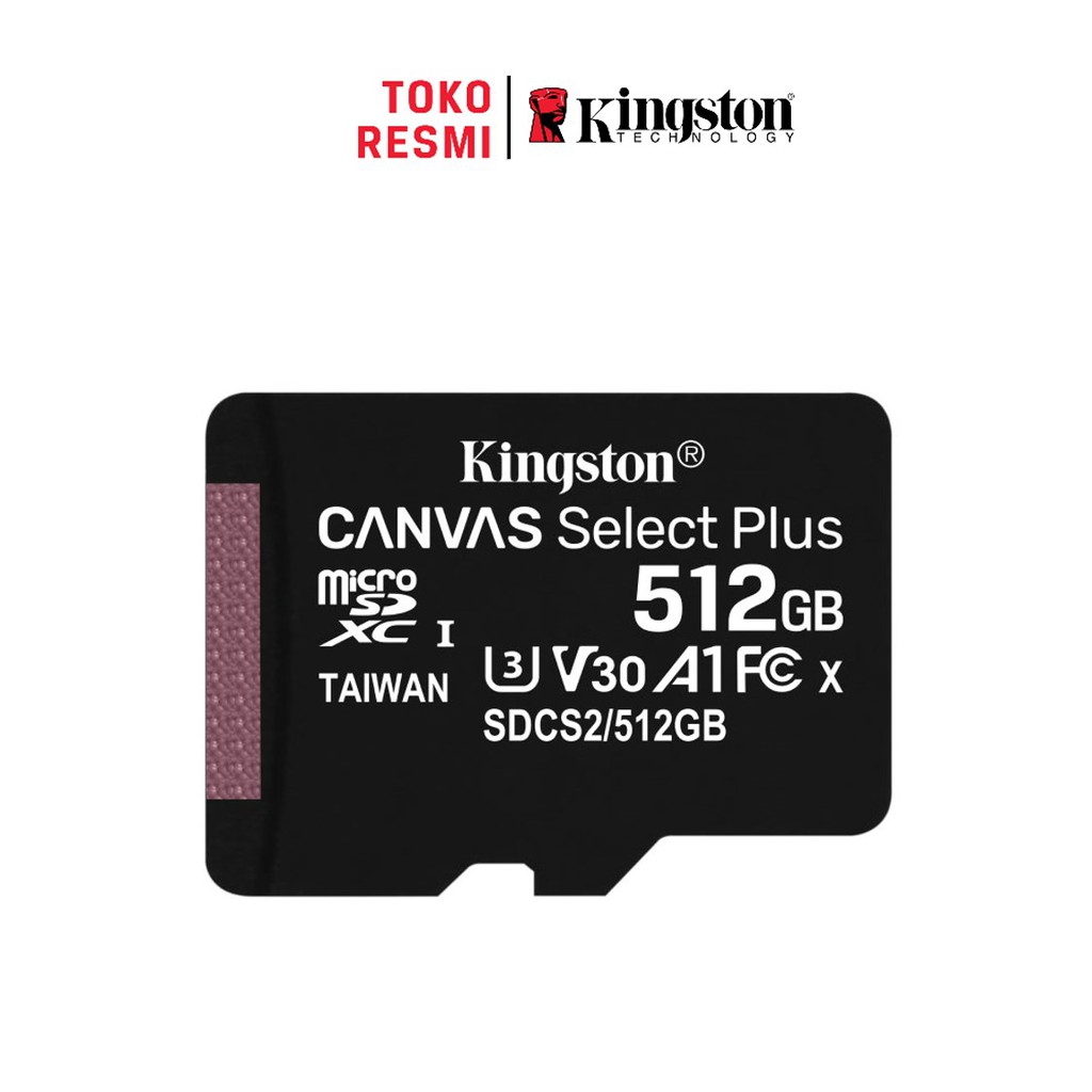 Jual Kingston Canvas Select Plus Class 10 microSD Card 512GB (SDCS2/512GBSP) | Shopee Indonesia