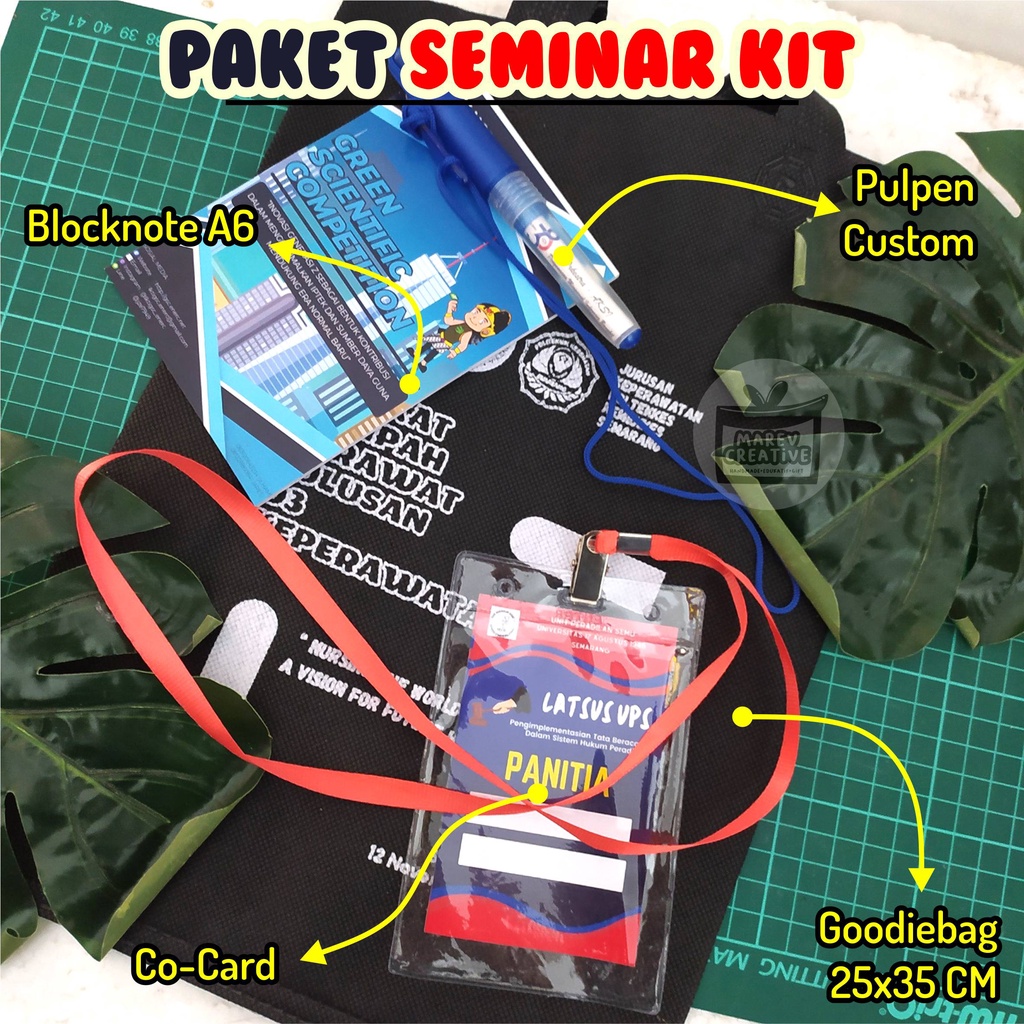 Jual SEMINAR KIT - NOTEBOOK CUSTOM, NAME TAG ID CARD, PULPEN CUSTOM ...