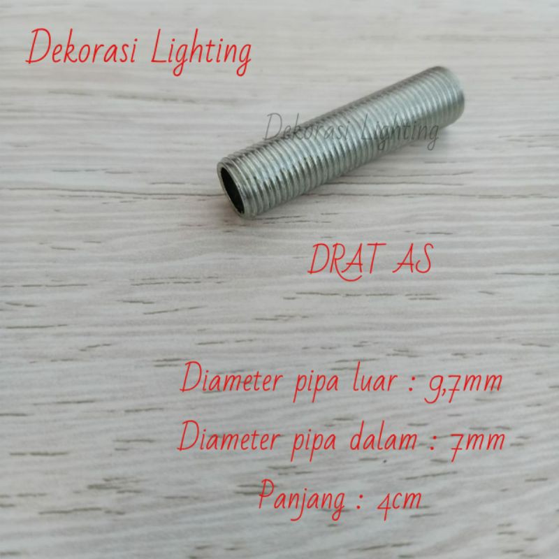 Jual Besi DRAT AS PIPA 8mm PANJANG 4cm SPAREPART (Bisa Custom) | Shopee ...