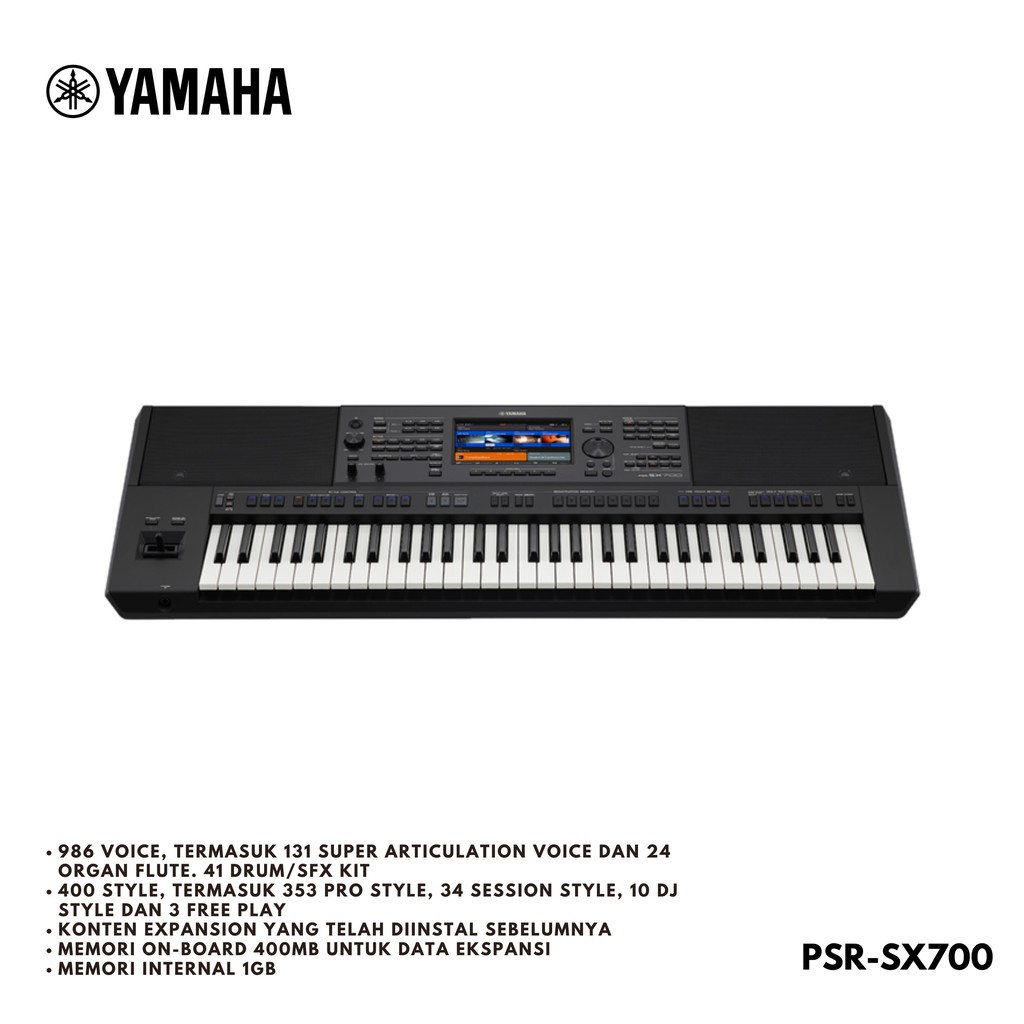 Jual Yamaha PSR SX700 / PSRSX700 Keyboard Workstation Garansi Resmi ...