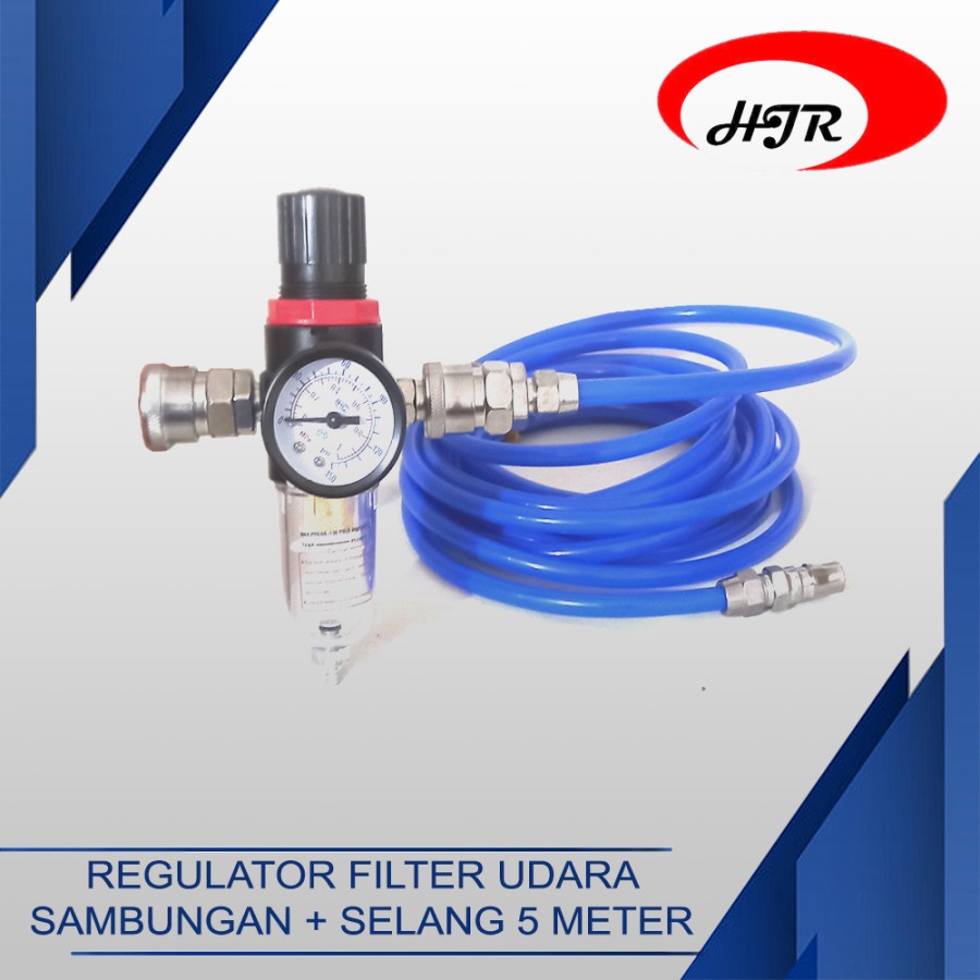 Jual EWO PAKET REGULATOR AIR FILTER ANGIN CONEKTOR SELANG KOMPRESSOR 5 ...