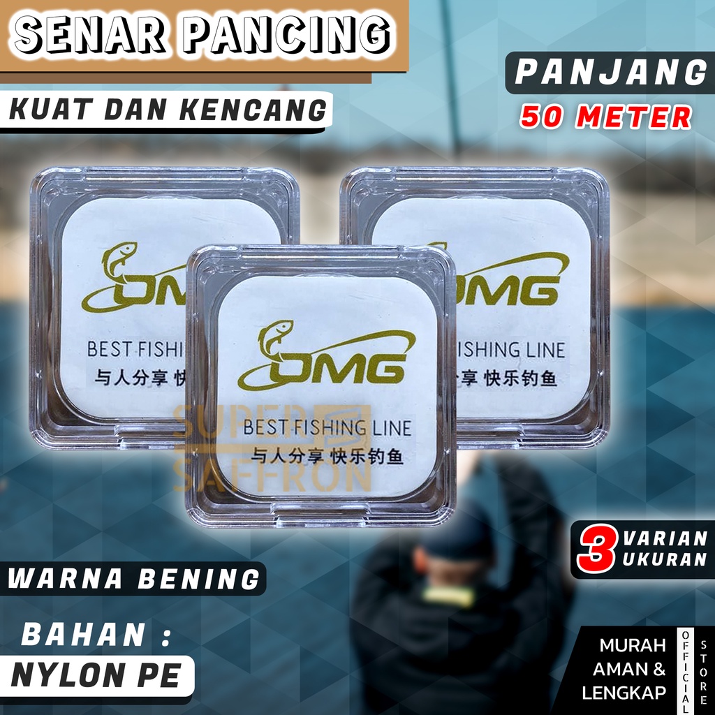 Jual Alat Pancing Senar 0,2-0,4mm 50M Nylon PE Tahan Lama Benang ...