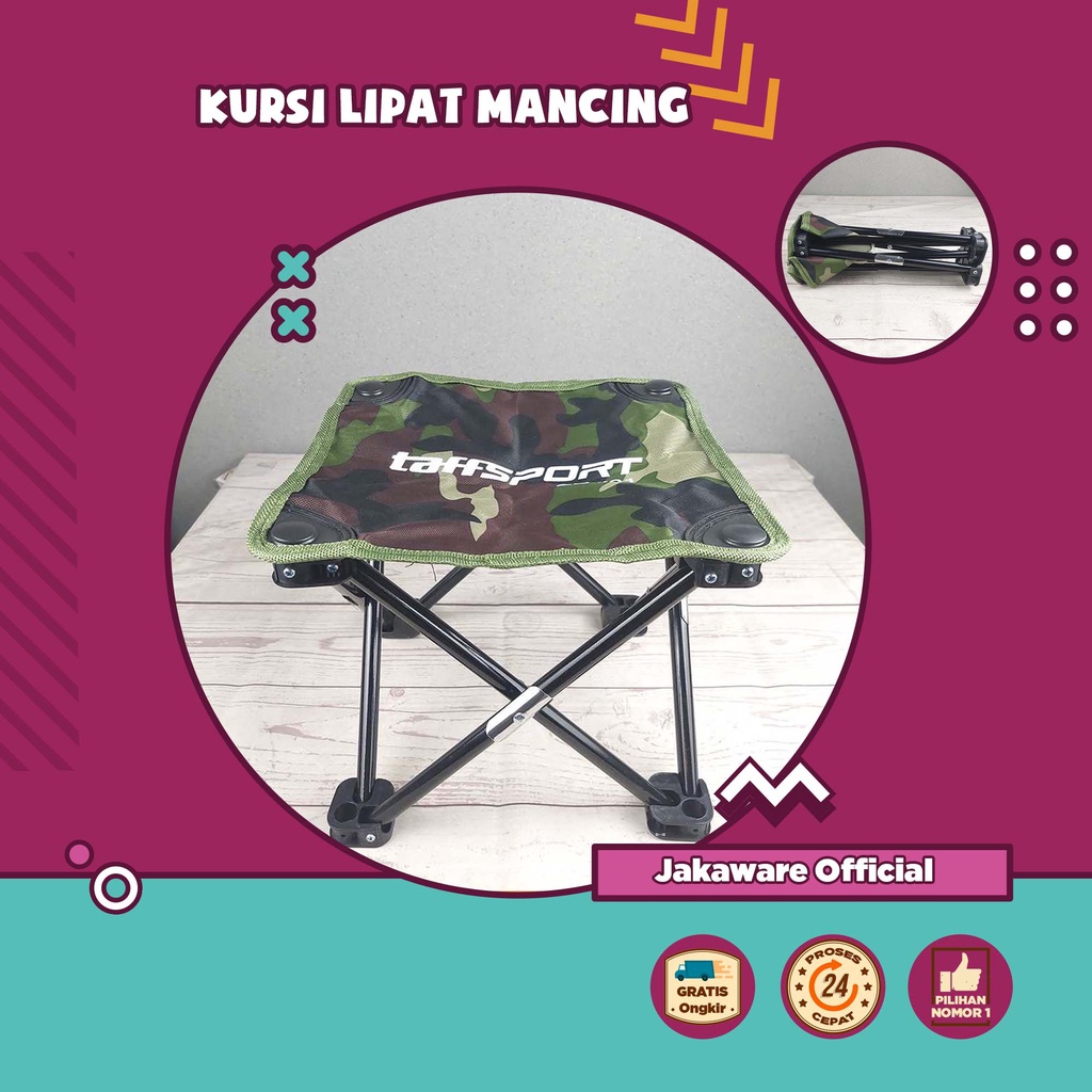 Jual KURSI LIPAT MANCING KOTAK DESAIN ARMY MEMANCING SANTAI PANTAI ...